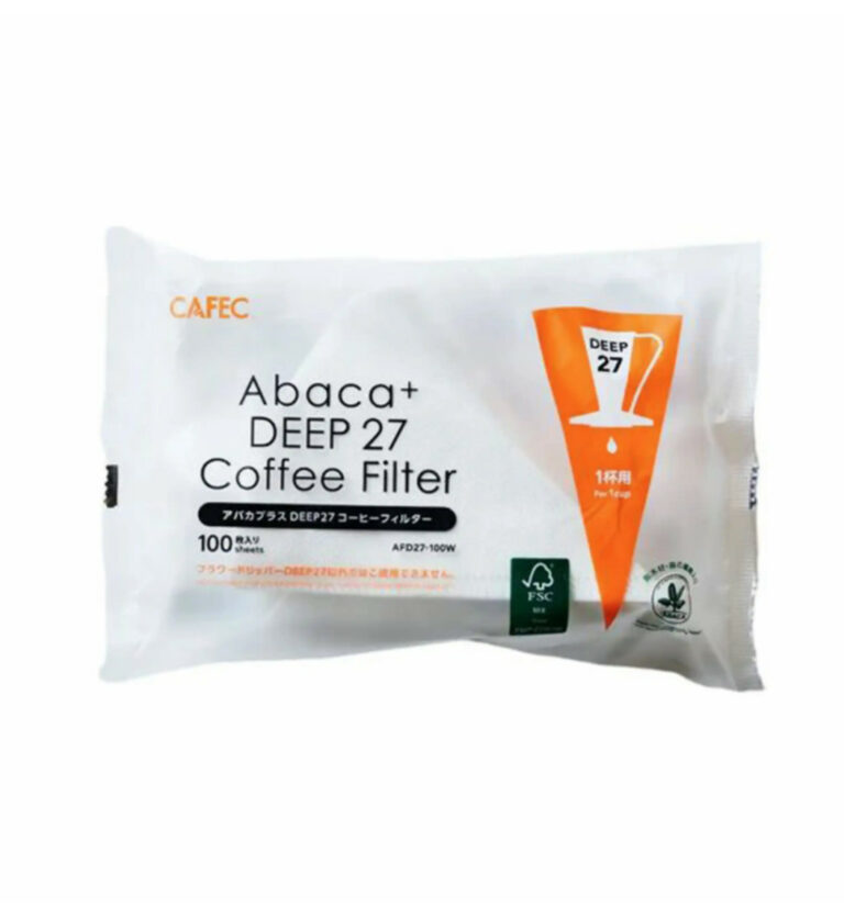 CAFEC Abaca Plus Deep 27 Coffee Filter - KaffeBox.no